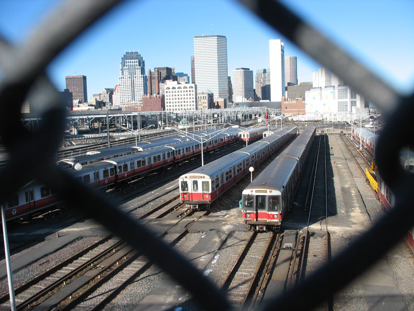 Red Line Trains at Cabot Yard, Boston, MA: The CityRails Transit Photo ...