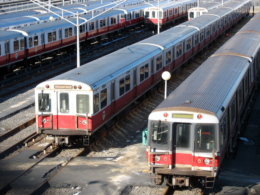 Red Line Trains at Cabot Yard, Boston, MA: The CityRails Transit Photo ...
