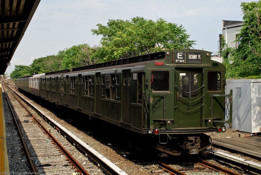 R1/R9 IND Train at Rockaway Park, NYC: The CityRails Transit Photo Archive