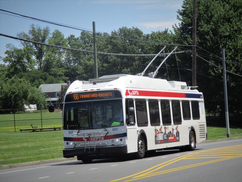 New Flyer E40LF trackless trolley: The CityRails Transit Photo Archive