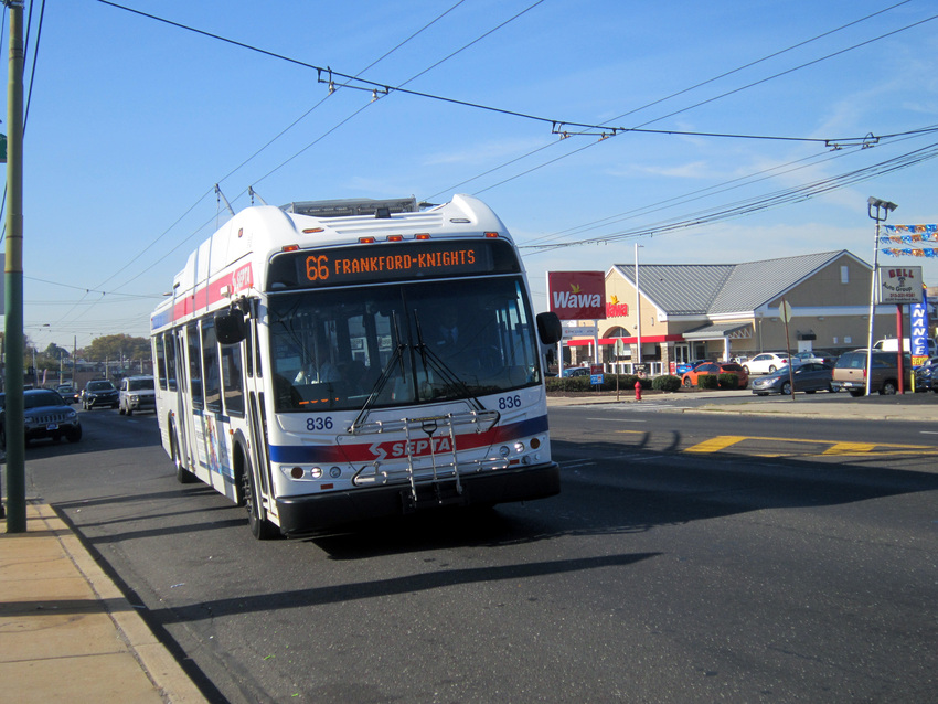 New Flyer E40LF trackless trolley: The CityRails Transit Photo Archive