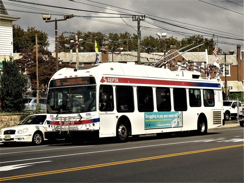 New Flyer E40LF trackless trolley: The CityRails Transit Photo Archive