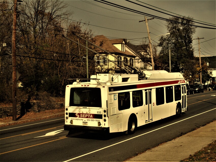 New Flyer E40LF trackless trolley: The CityRails Transit Photo Archive